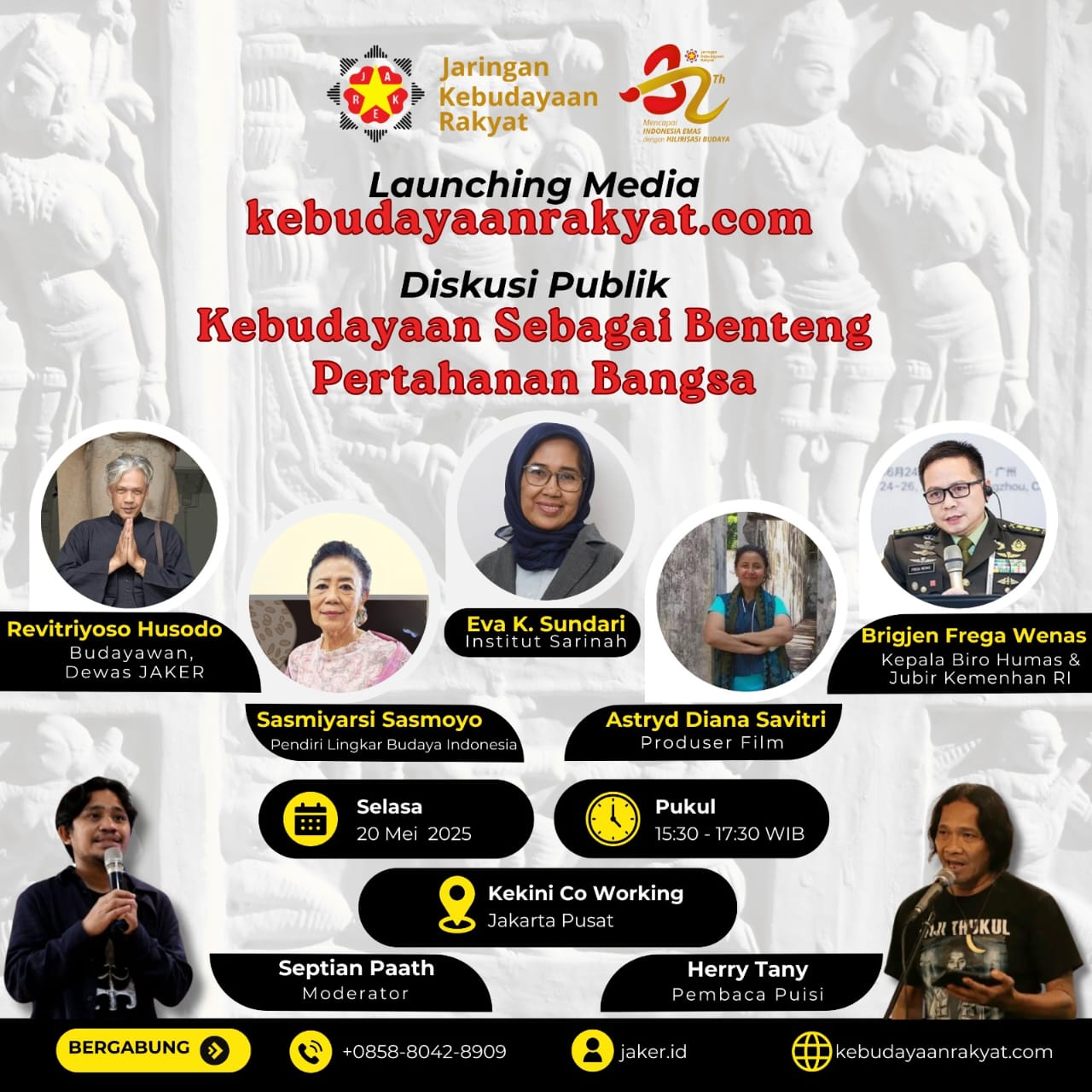 Harkitnas Ke-117, JAKER Gelar Diskusi Kebangkitan Budaya dan Launching ...